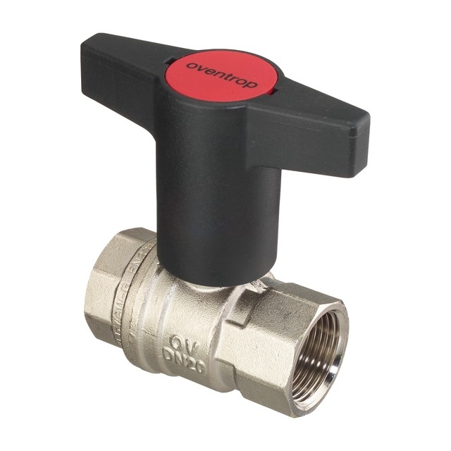 1077106 | OVENTROP Kugelhahn PN 16 Knebelgriff, Messing, IG DN 20, 3/4"