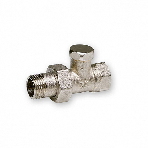 10001663 | Rücklaufverschraubung Durchgangsform 1/2" IG vernickelt