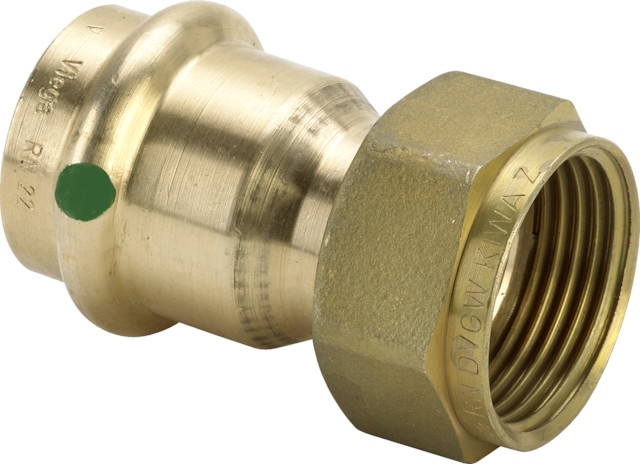 692629 | Viega SANPRESS Verschraubung Rotguss 2263 28 mm x 1" IG flachdichtend