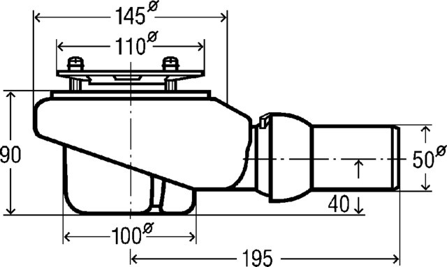 559991 | TEMPOPLEX Plus Ablaufgarnitur Rohbauset mit 90 mm Ablaufloch ...