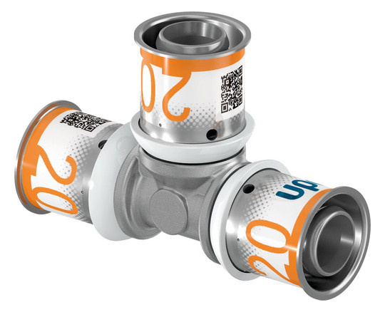 1070561 | UPONOR S-Press PLUS T-Stück 20 x 20 x 20 mm, aus Messing verzinnt
