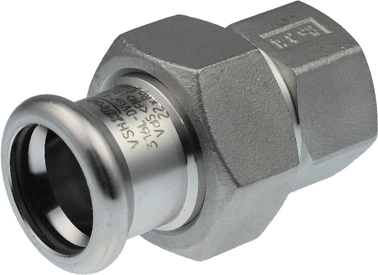 6192076 | XPress Edelstahl Durchgver. XPS 330G d 22 x 1 IG mit EPDM O-Ring